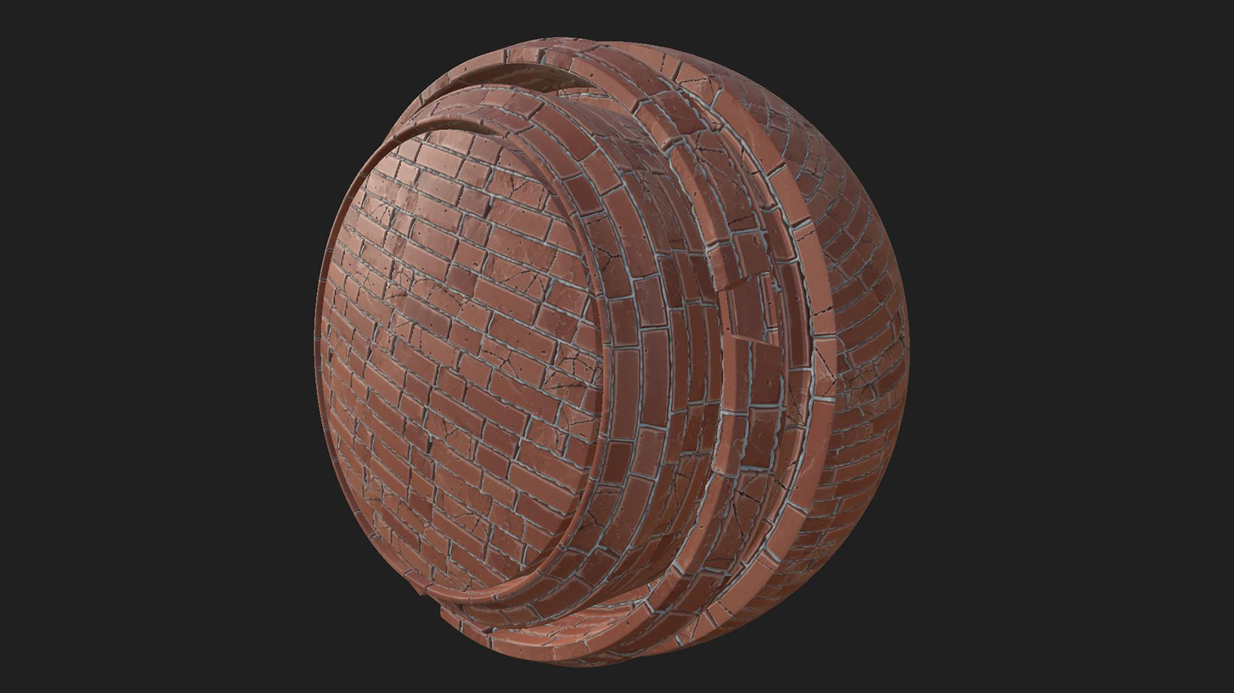 ArtStation - PBR Wall Brick Damaged Texture | Game Assets