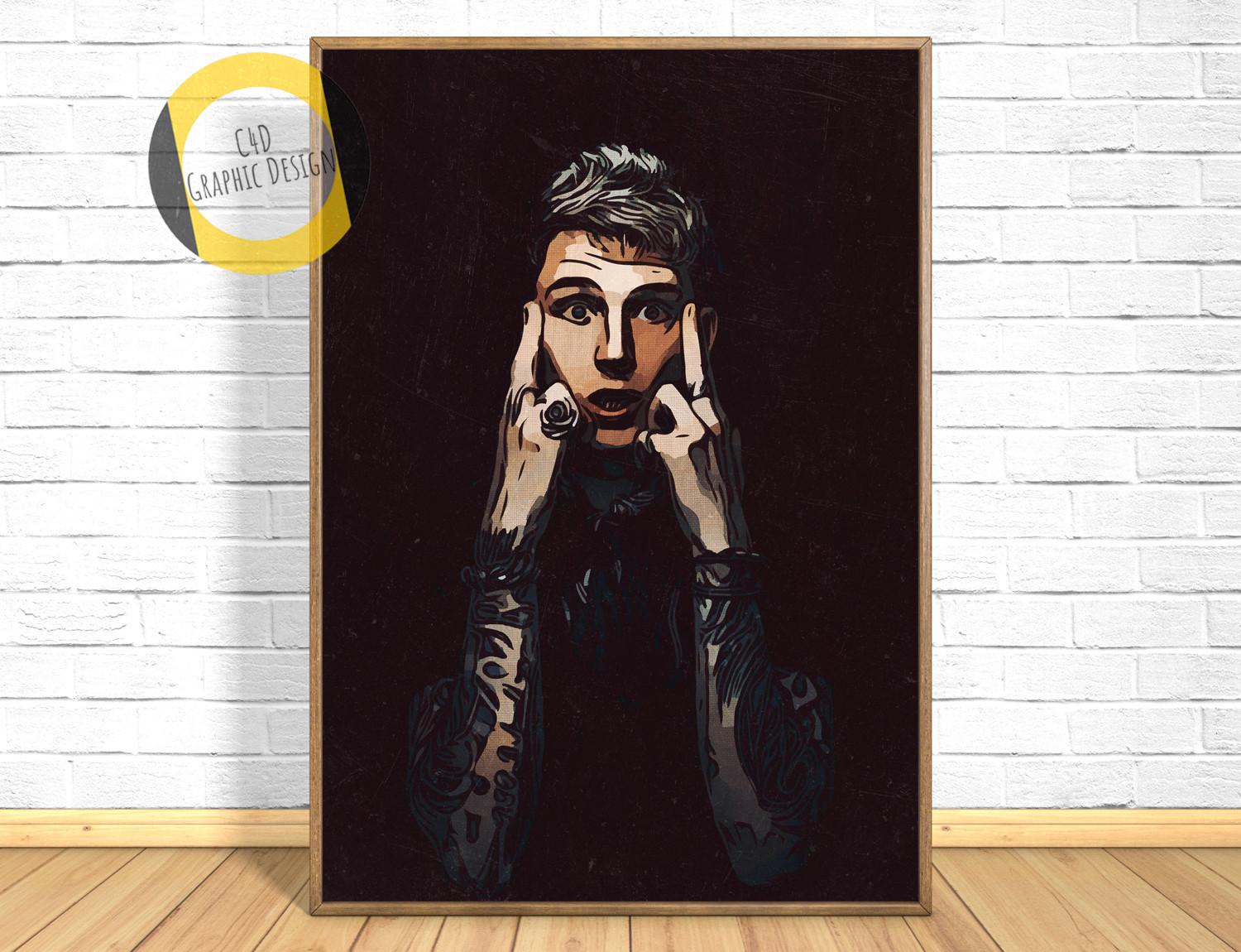 ArtStation - Machine Gun Kelly Poster,Machine Gun Kelly Print,Machine ...