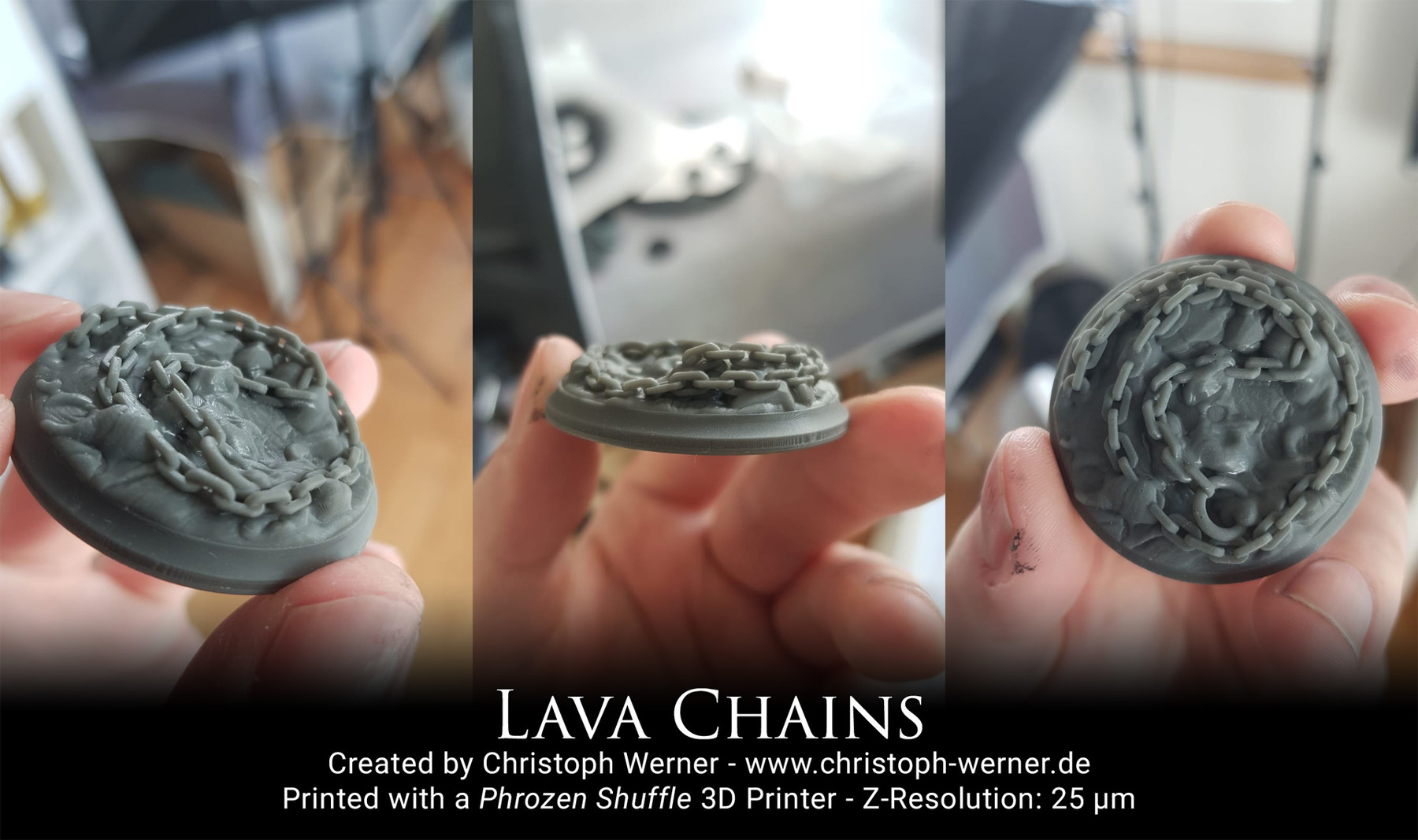 ArtStation - Lava Chains - 3D Printable Digital Sculpture for Tabletop ...