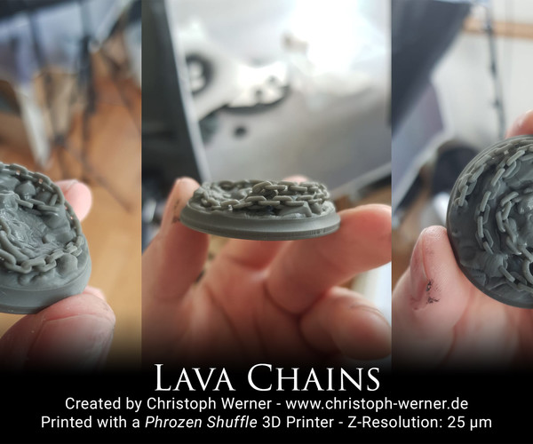 ArtStation - Lava Chains - 3D Printable Digital Sculpture for Tabletop ...