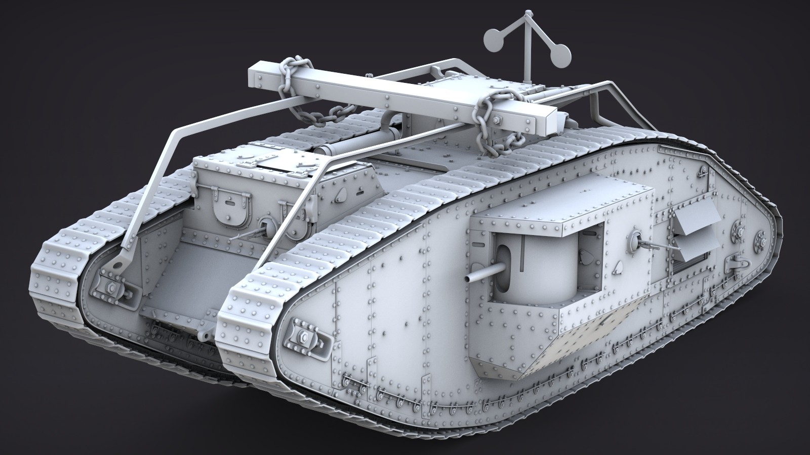 ArtStation - HQ SUBD ready model of "MARK-V" (hermaphrodite) V.2 ...