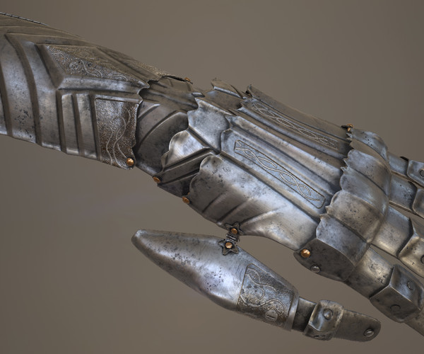 ArtStation - Ornamented Medieval Gauntlet | Resources