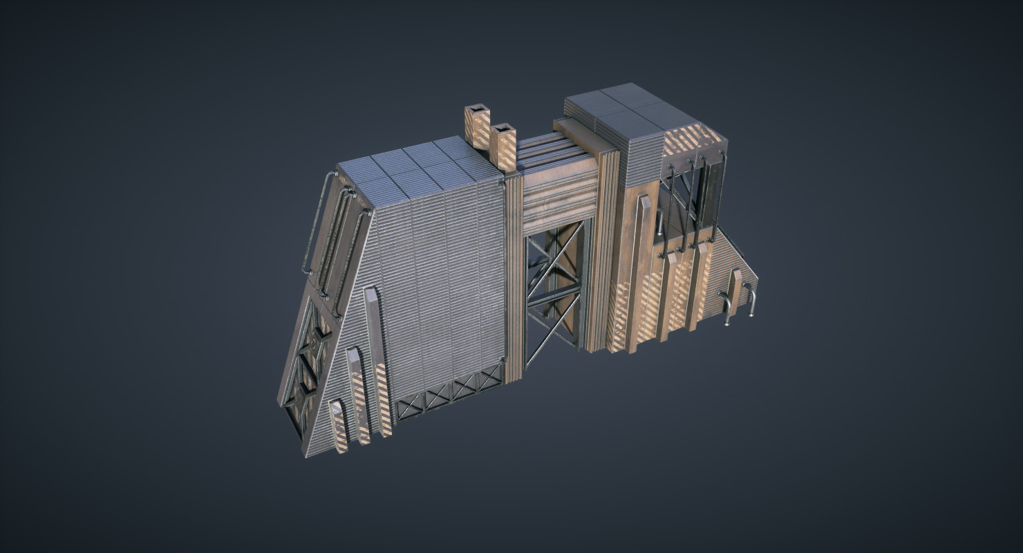 ArtStation - Mars KitBash - Factory | Game Assets