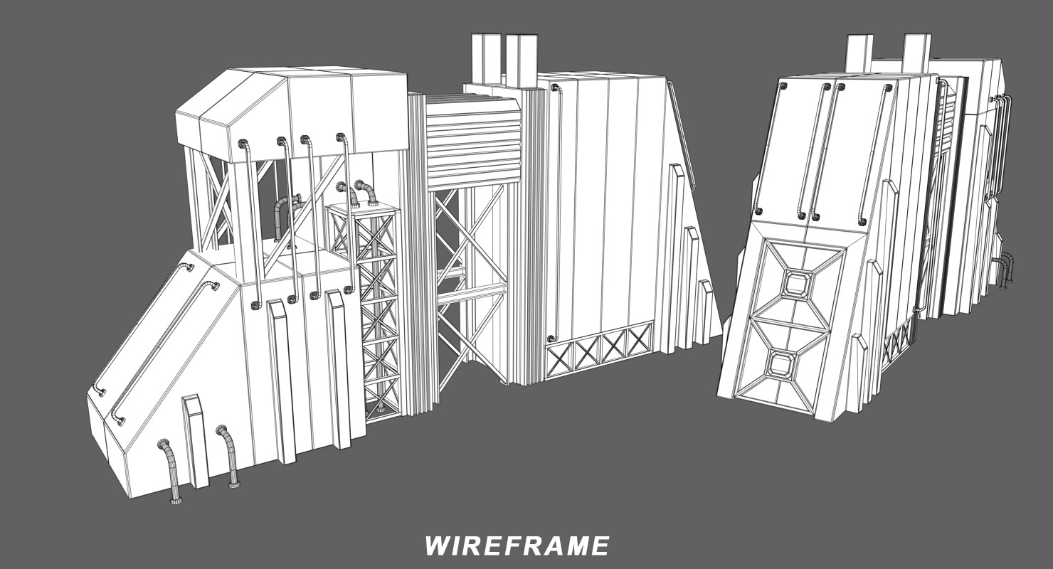 ArtStation - Mars KitBash - Factory | Game Assets