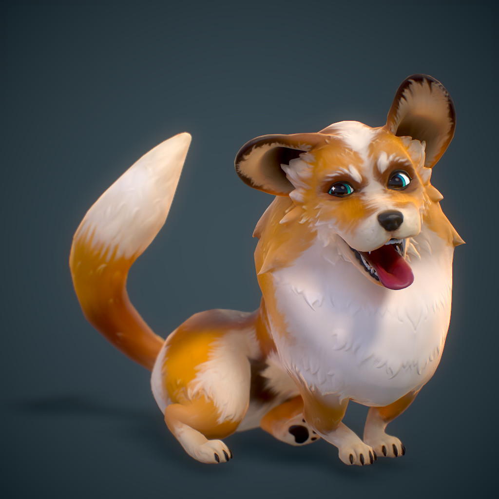 ArtStation - Cartoon Corgi Animated | Game Assets