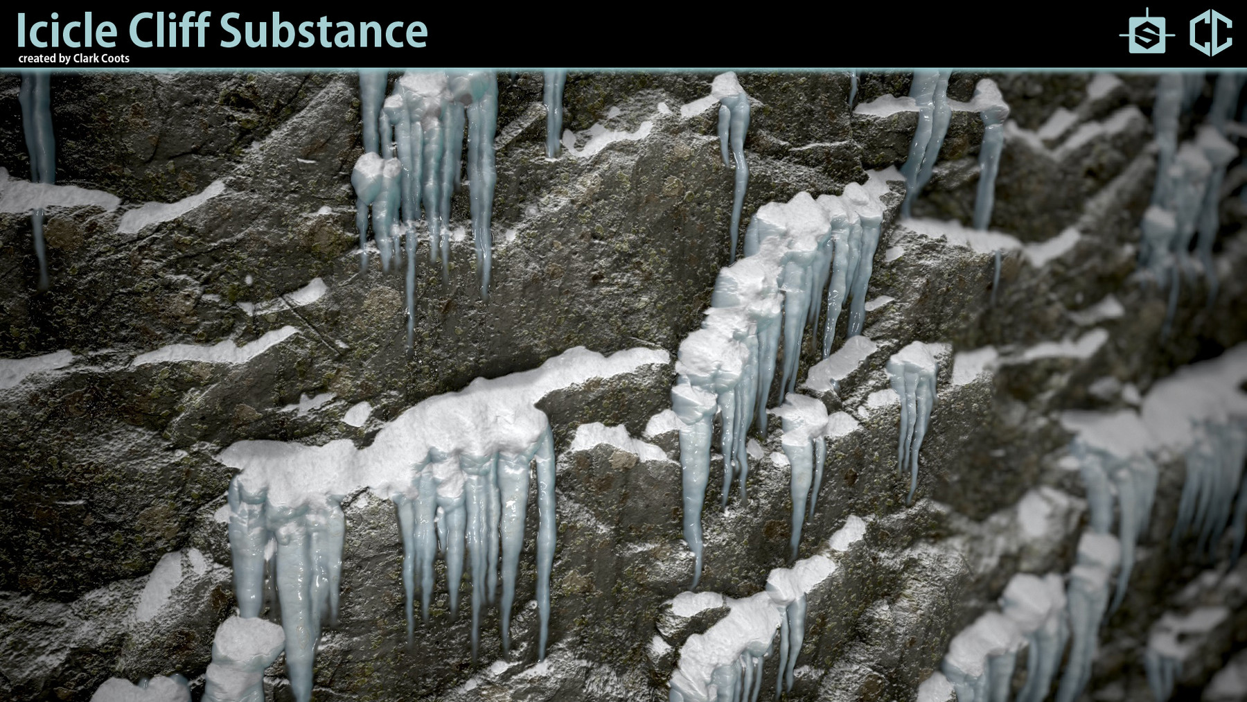 ArtStation - Icicle Cliff Substance | Game Assets