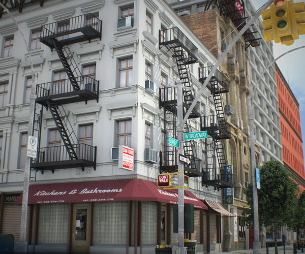 ArtStation - NYC Block Set 7 V2 | Game Assets