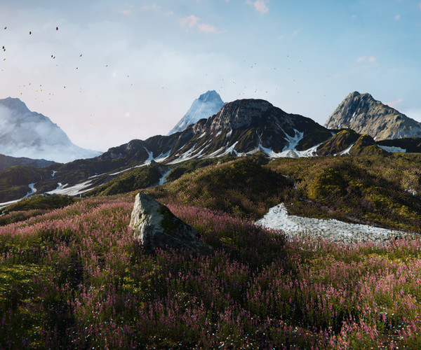 ArtStation - Mountain Lake Valley Environment - Unity 2017 Project ...