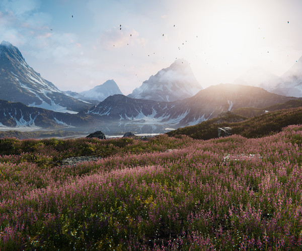 ArtStation - Mountain Lake Valley Environment - Unity 2017 Project ...