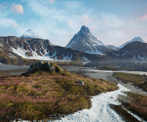 ArtStation - Mountain Lake Valley Environment - Unity 2017 Project ...