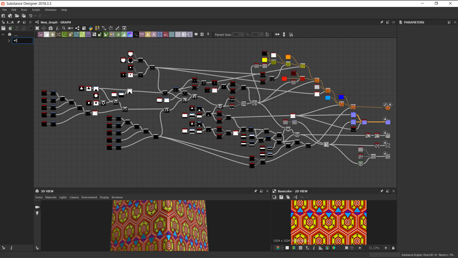 ArtStation - Hexagonal Pattern Material 001 (subs designer) | Resources
