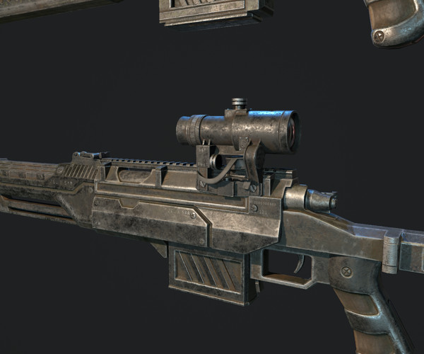 ArtStation - Sniper rifle | Game Assets