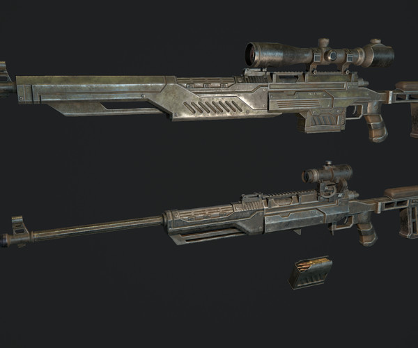 ArtStation - Sniper rifle | Game Assets