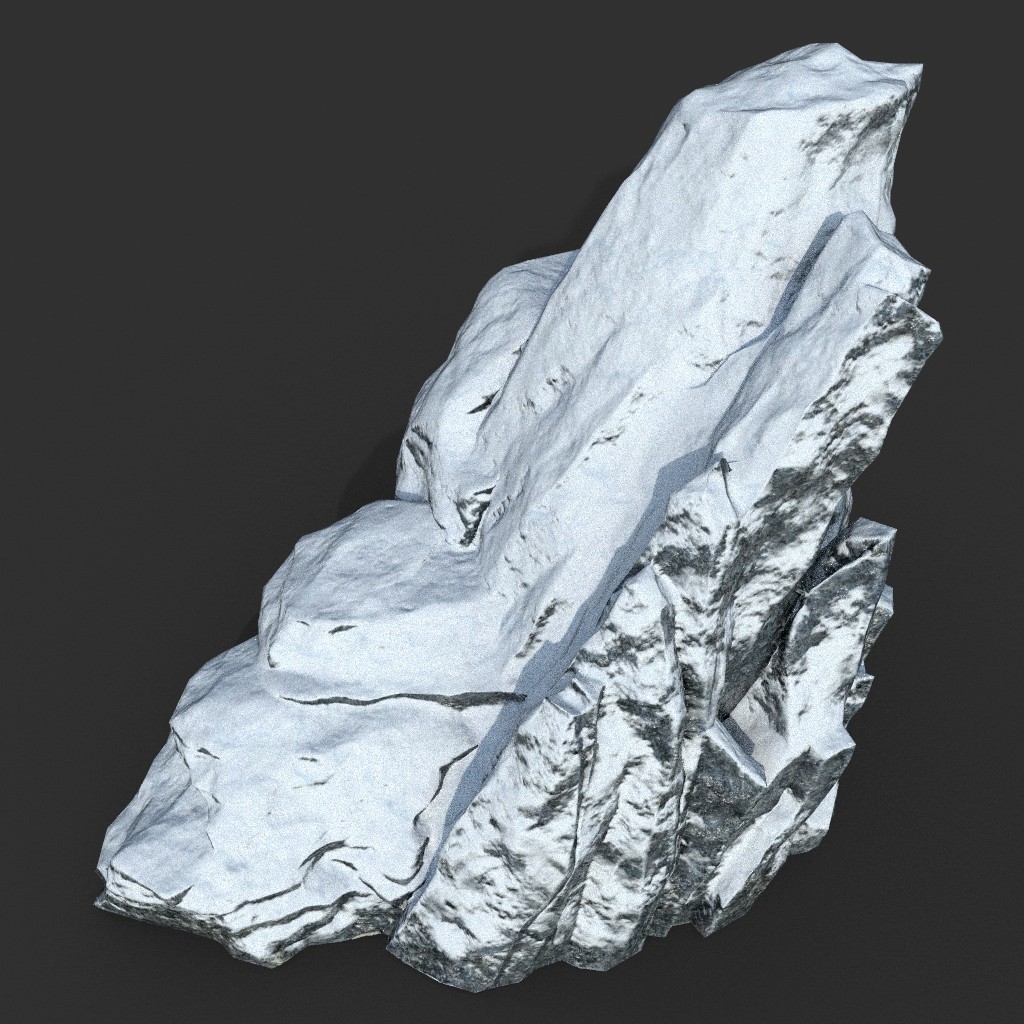 ArtStation - Low poly Snow Winter Rock Pack | Game Assets