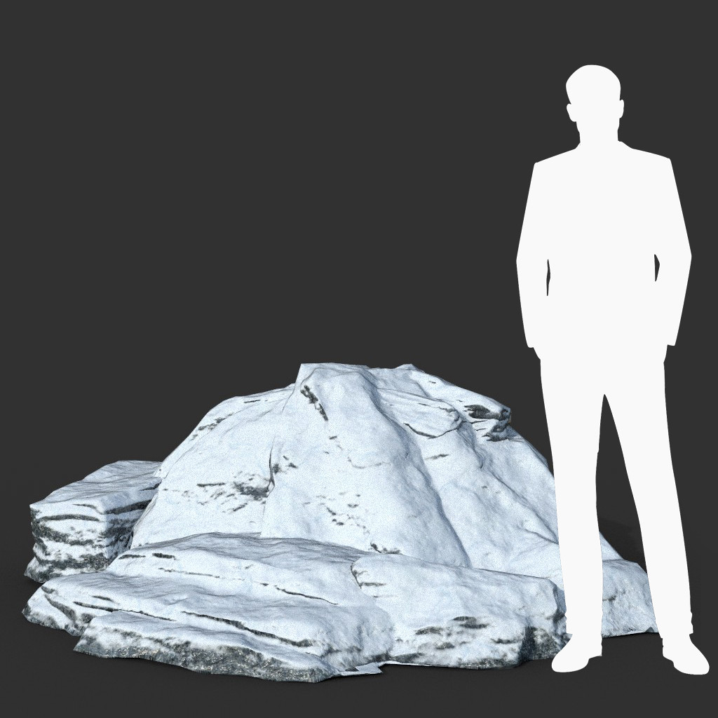 ArtStation - Low poly Snow Winter Rock Pack | Game Assets