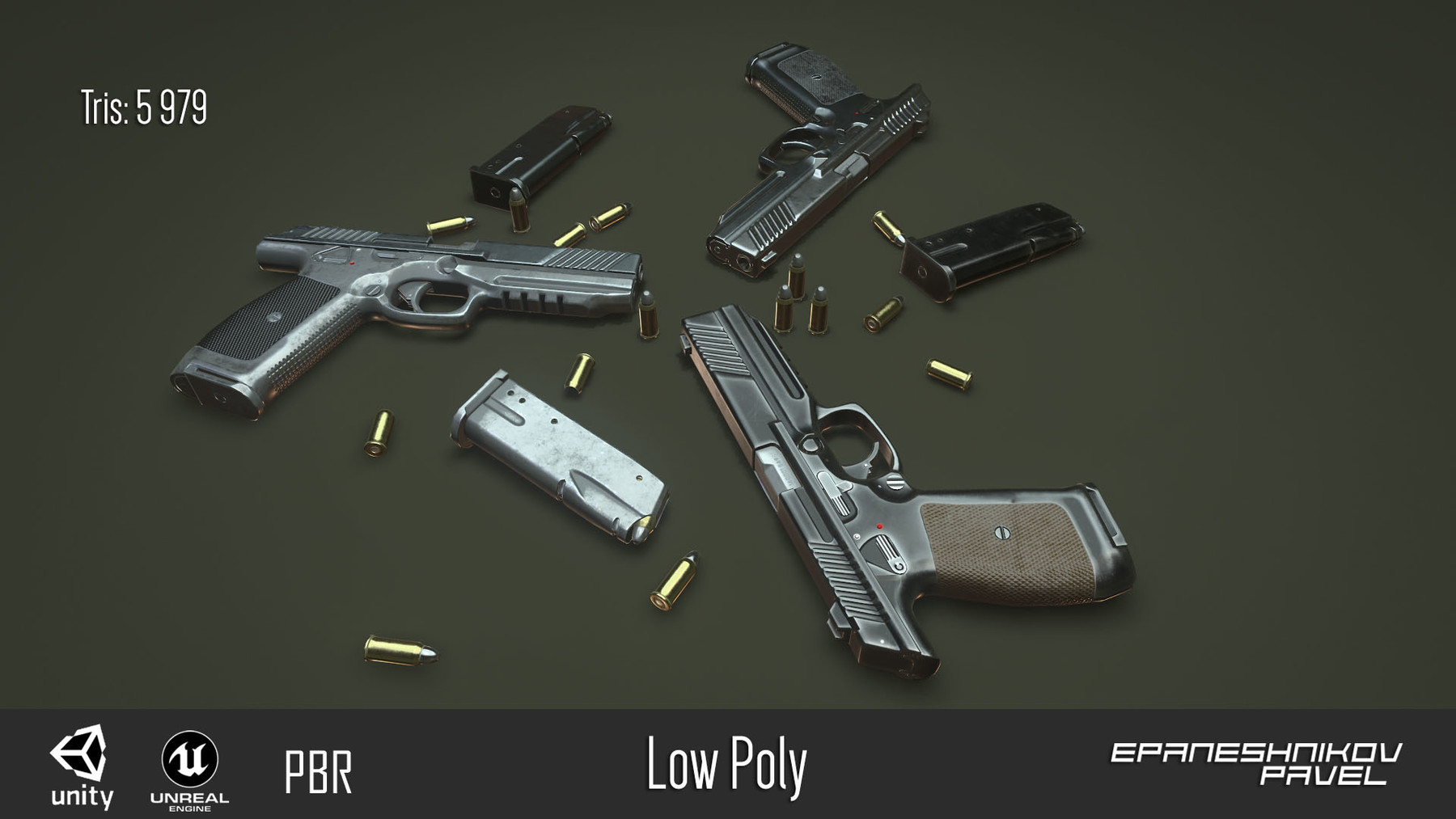 ArtStation - Pistol | Game Assets