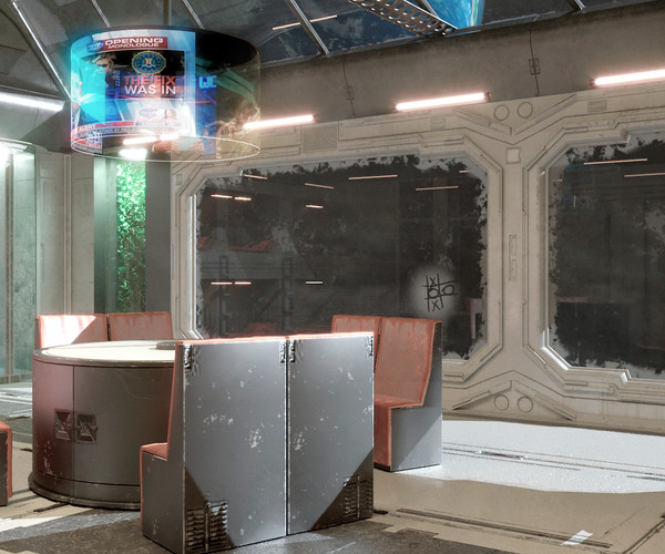 ArtStation - sci fi room 3d asset | Game Assets