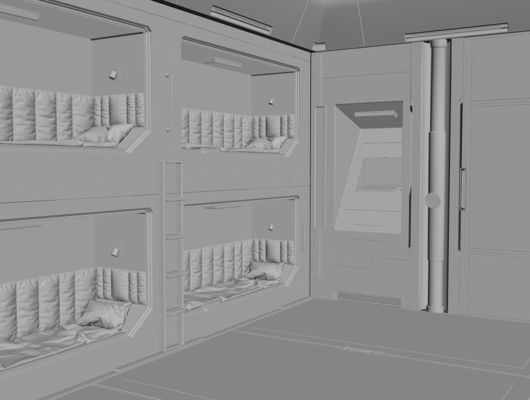 ArtStation - sci fi room 3d asset | Game Assets