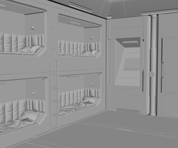 ArtStation - sci fi room 3d asset | Game Assets