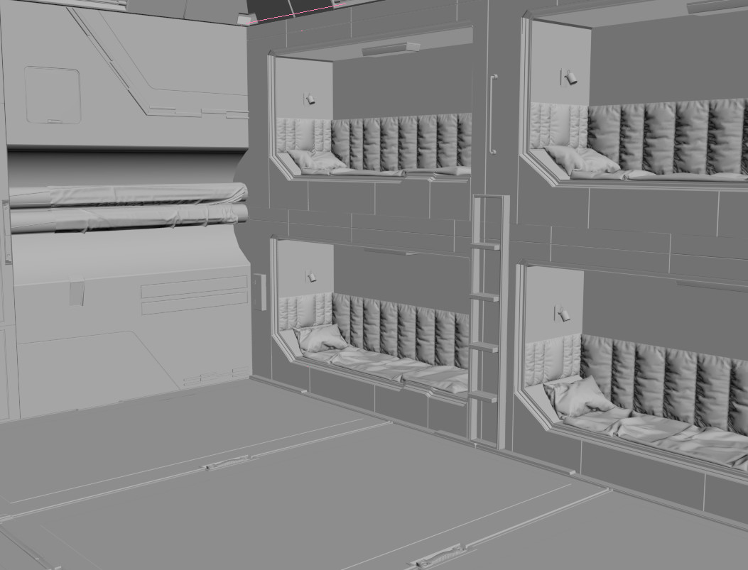 ArtStation - sci fi room 3d asset | Game Assets