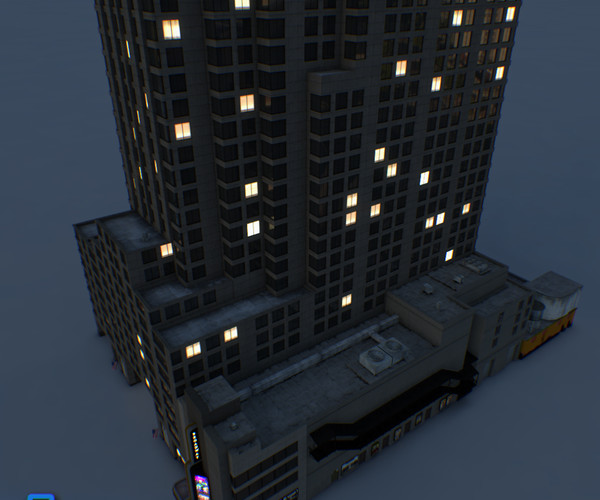 ArtStation - NYC Building 1685 Broadway Theater | Game Assets