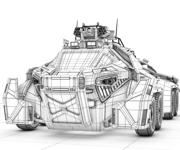 ArtStation - Sci-Fi Military Car | Resources