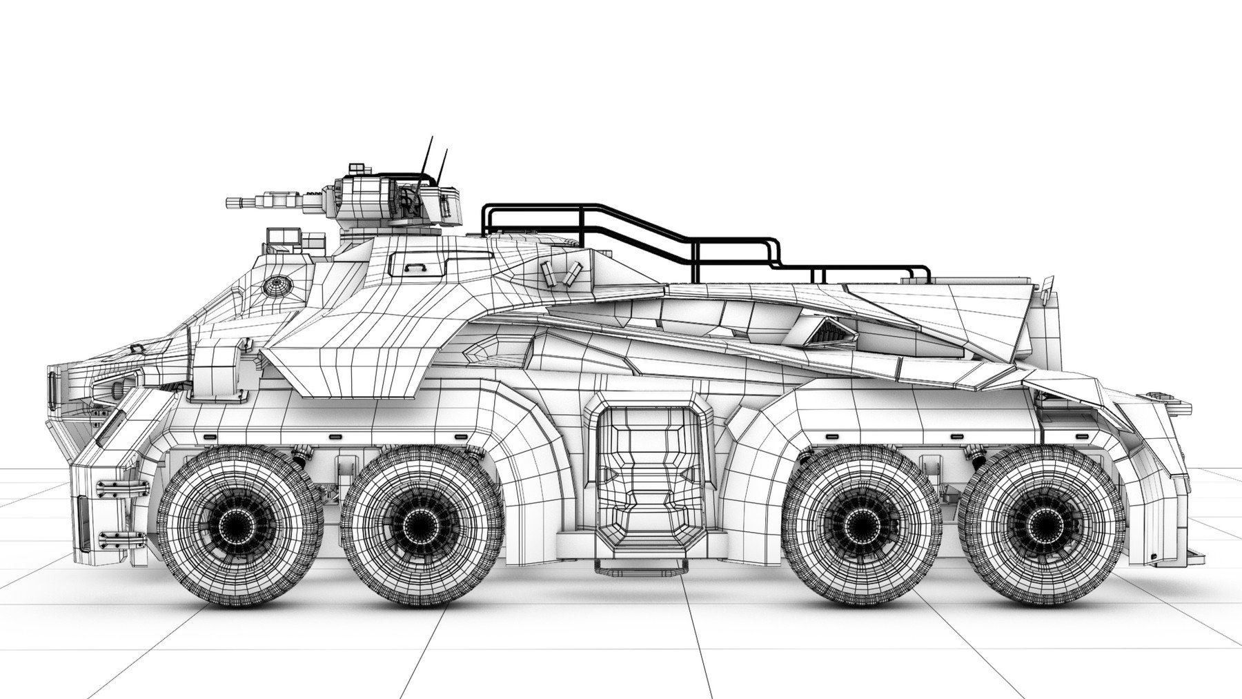 ArtStation - Sci-Fi Military Car | Resources