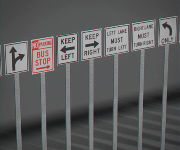 ArtStation - Pack – Traffic Signs | Game Assets