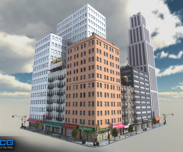 ArtStation - NYC Block #1 Unity | Game Assets