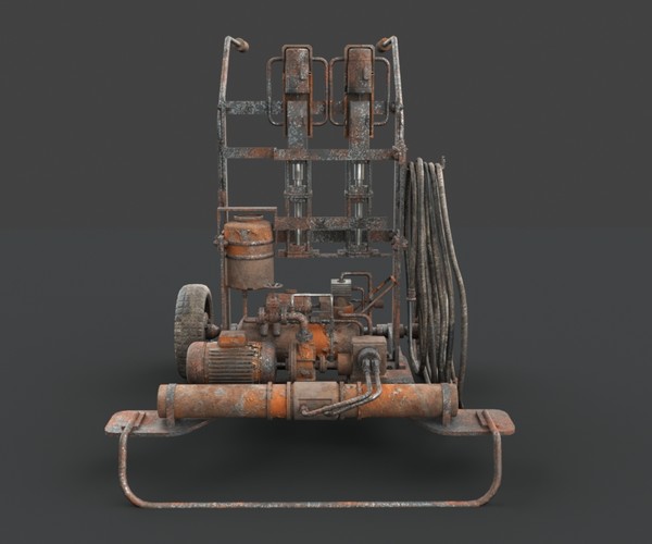 ArtStation - Rusted machinery device | Game Assets