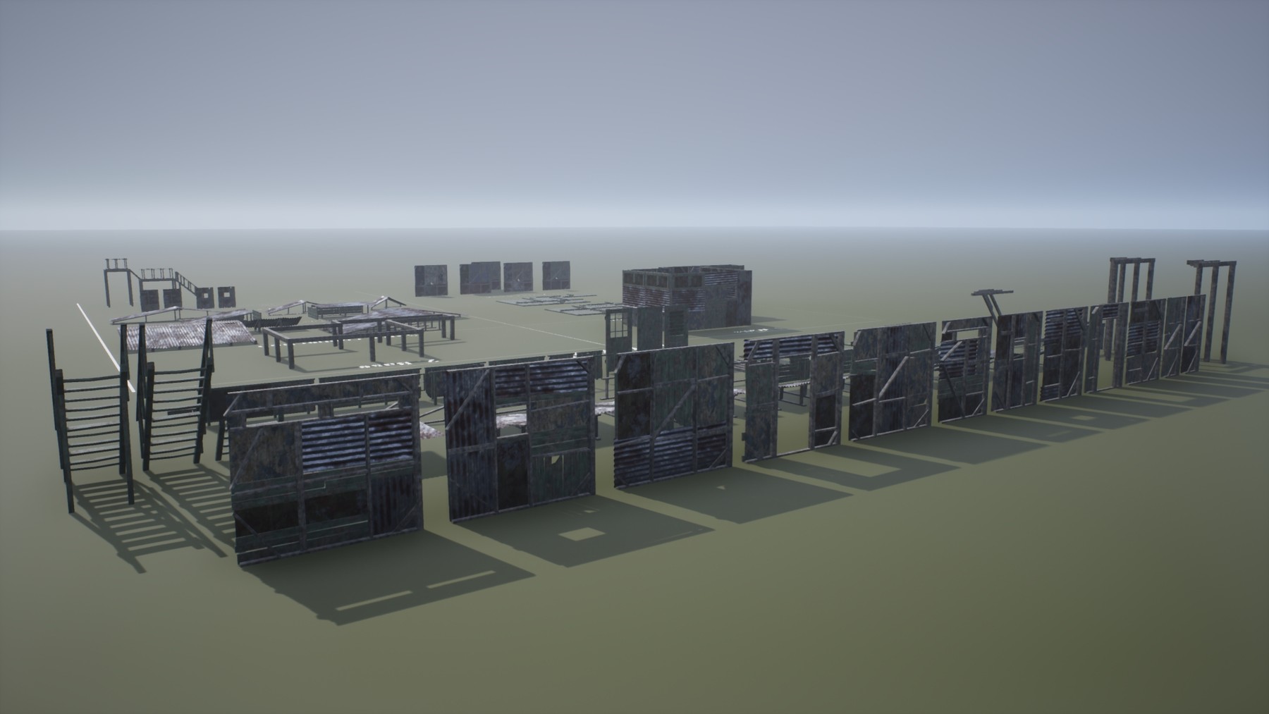 ArtStation - Modular Post-Apocalyptic Buildings | Game Assets