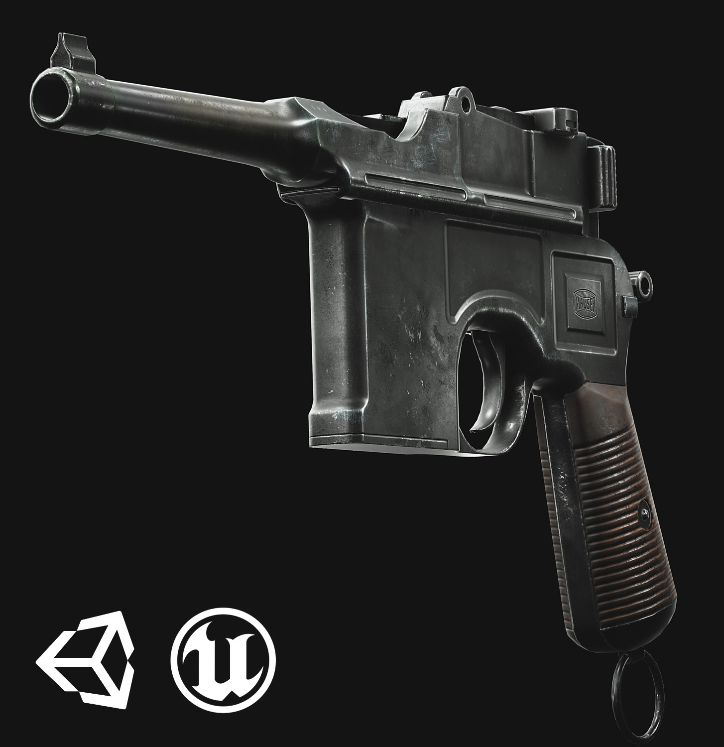 ArtStation - Mauser C96 | Game Assets