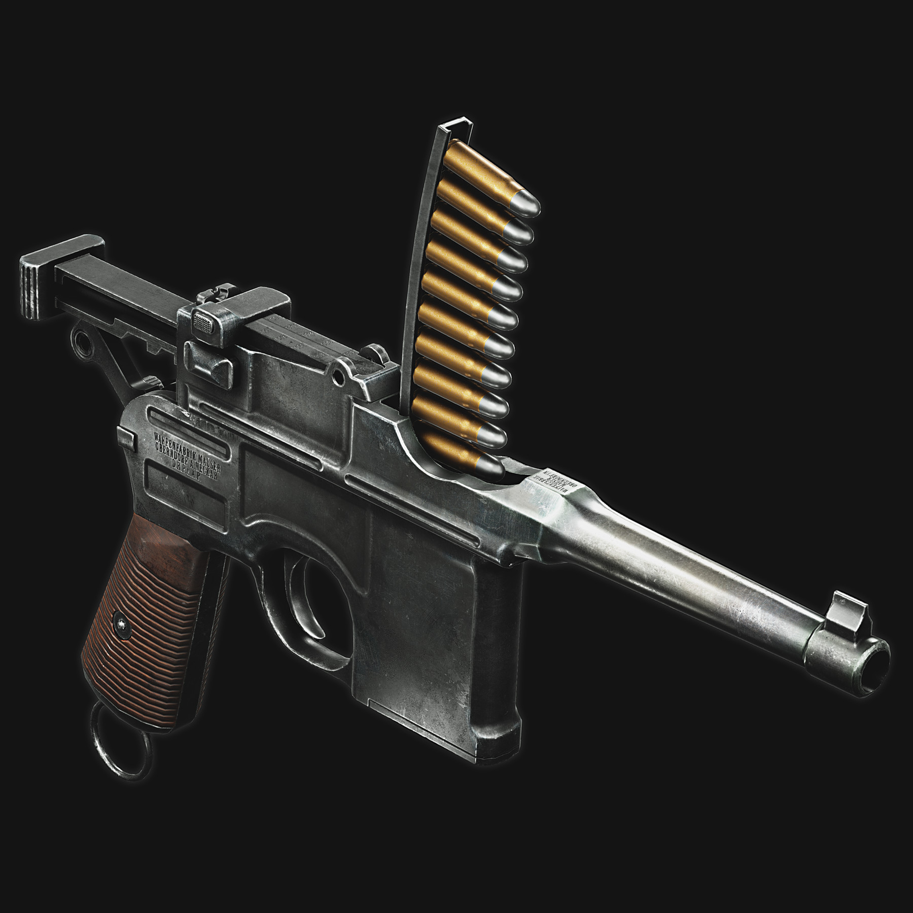 ArtStation - Mauser C96 | Game Assets