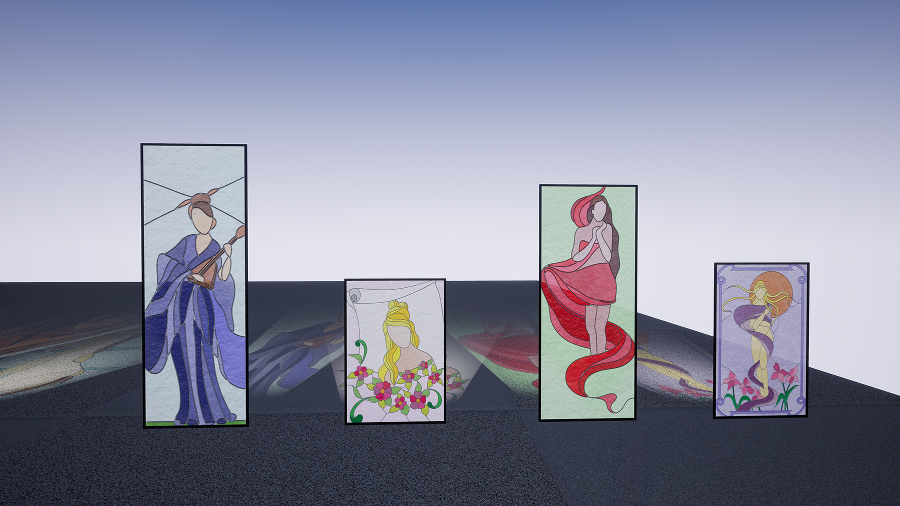 ArtStation - [UE4/UE5] Stained Glass Pack | Game Assets