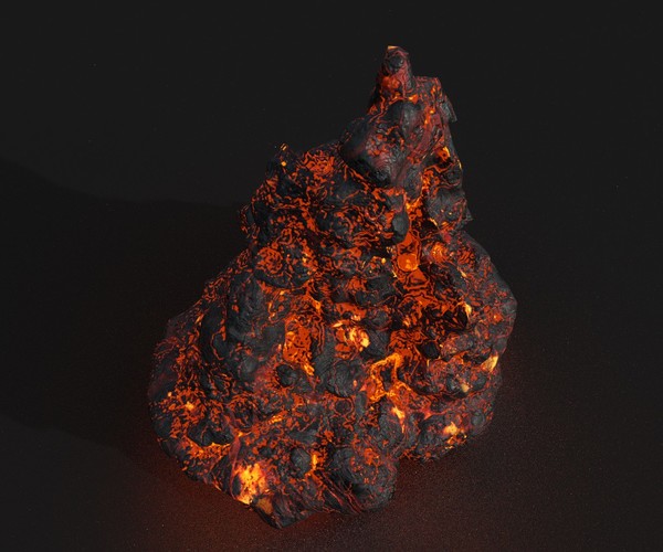 ArtStation - Low poly Lava Cave Rock Module Pack | Game Assets