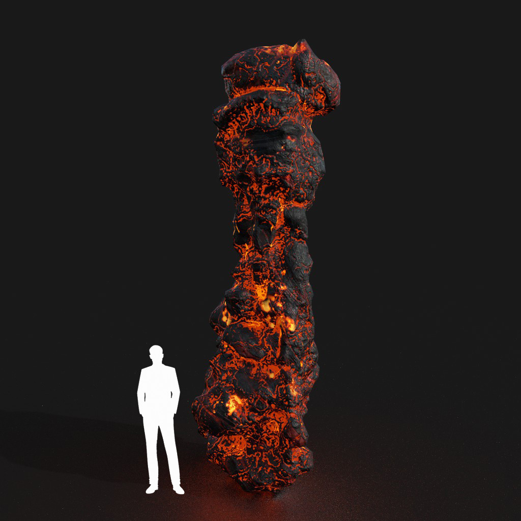 ArtStation - Low poly Lava Cave Rock Module Pack | Game Assets