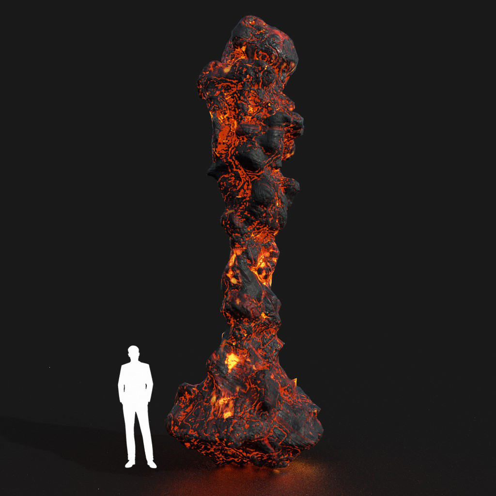 ArtStation - Low poly Lava Cave Rock Module Pack | Game Assets