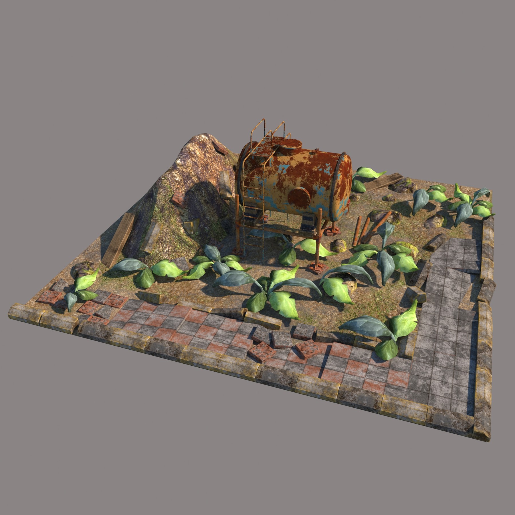 ArtStation - Barrel Block Brick | Resources