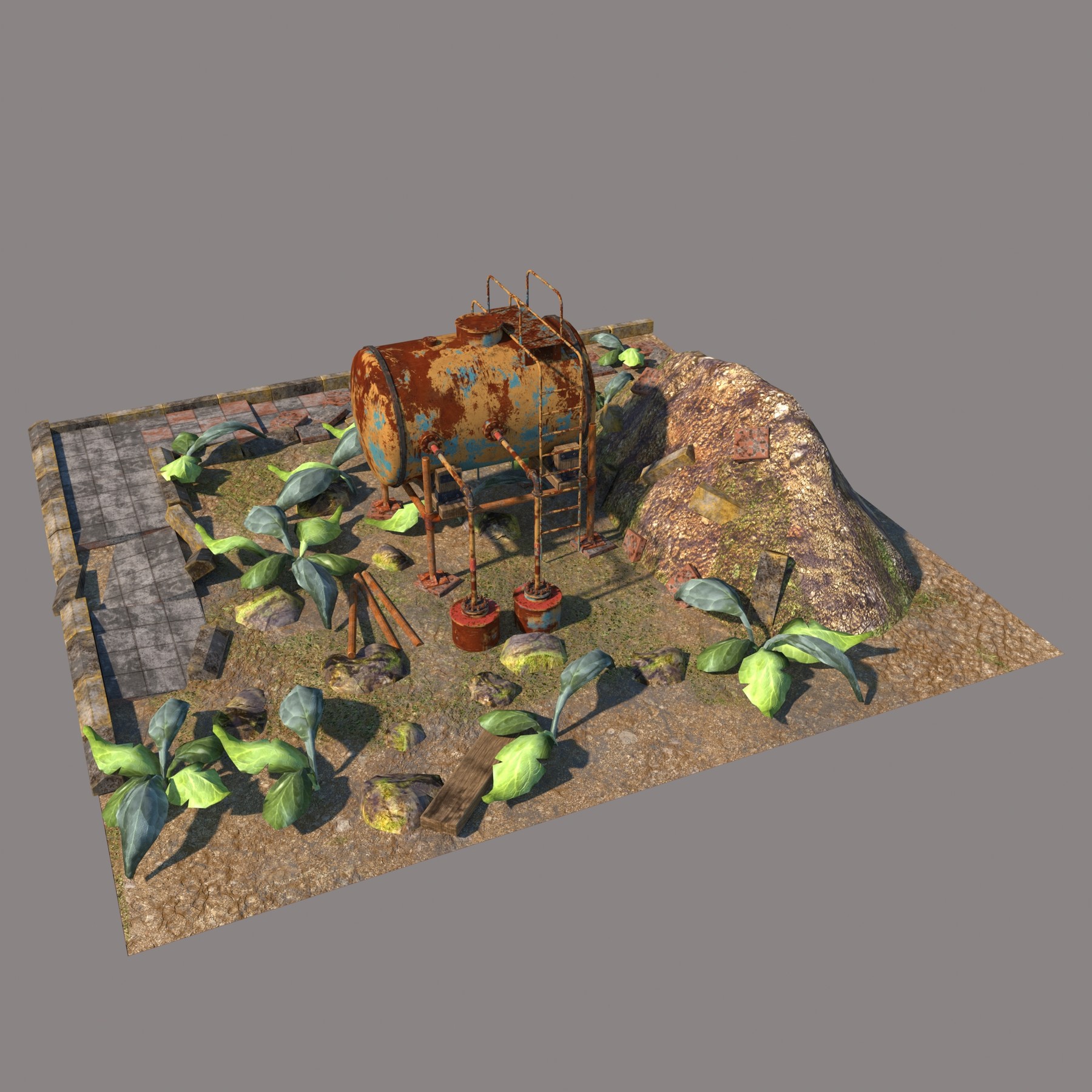 ArtStation - Barrel Block Brick | Resources