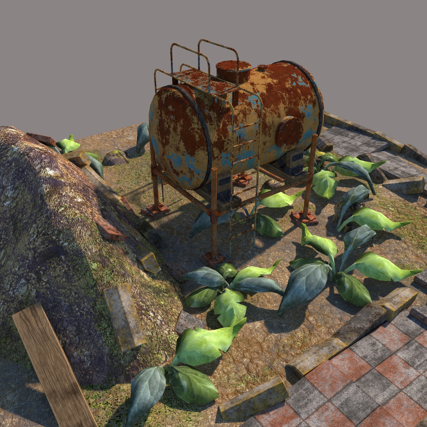 ArtStation - Barrel Block Brick | Resources