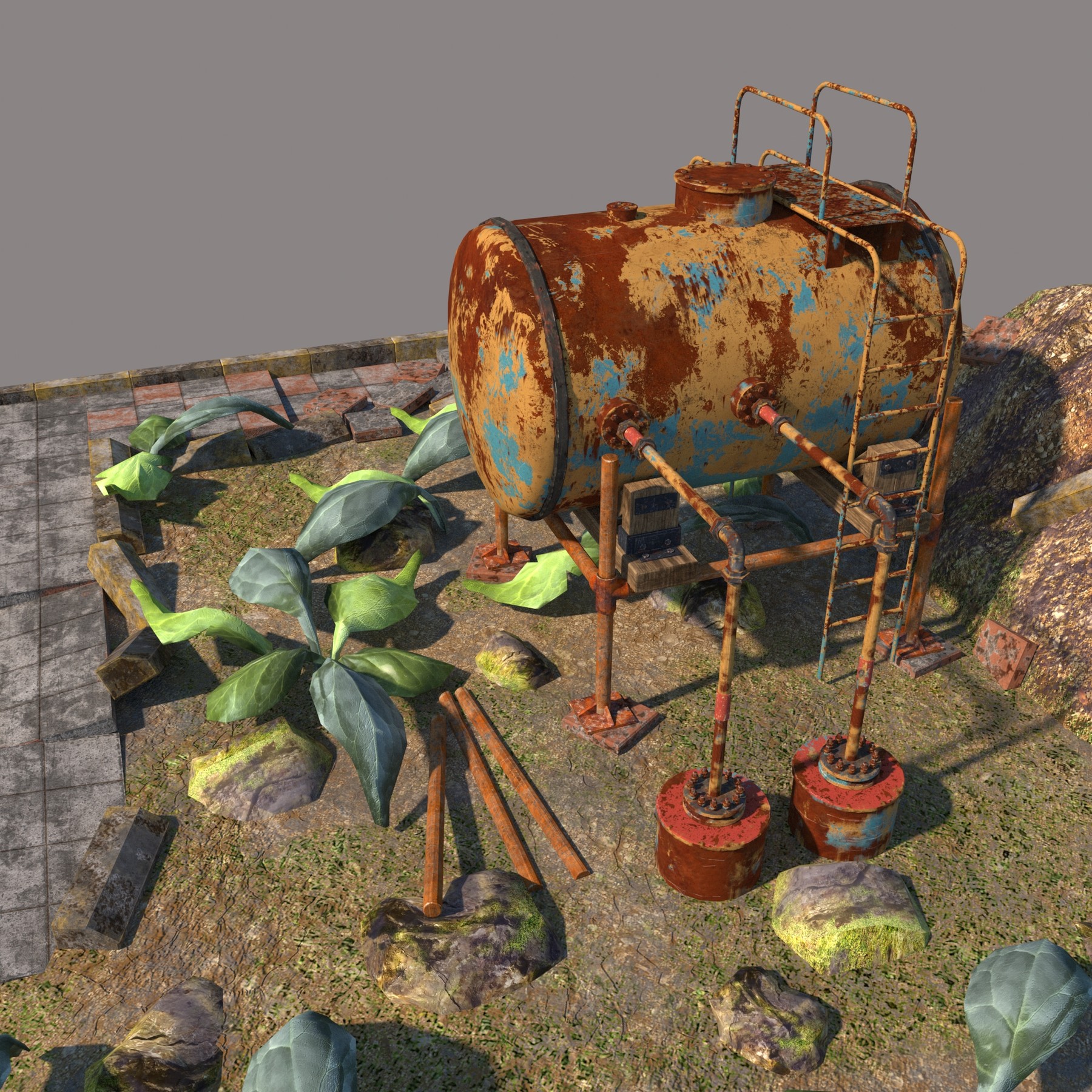 ArtStation - Barrel Block Brick | Resources