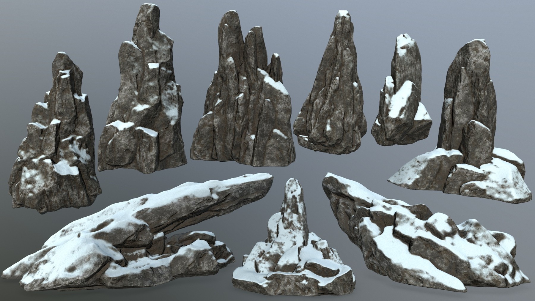 ArtStation - snow rock | Resources