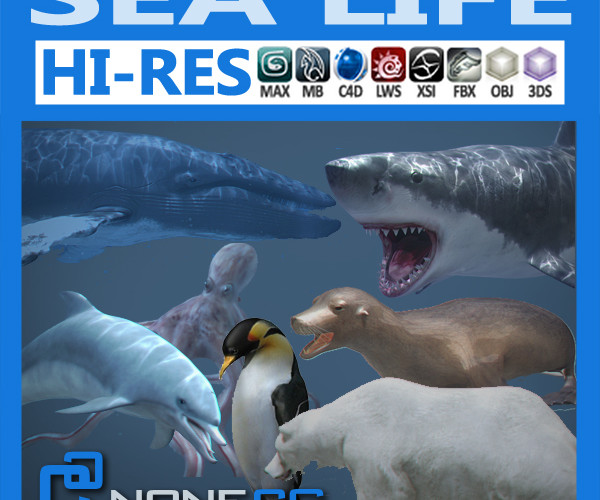 ArtStation - Pack – Sea Life | Game Assets