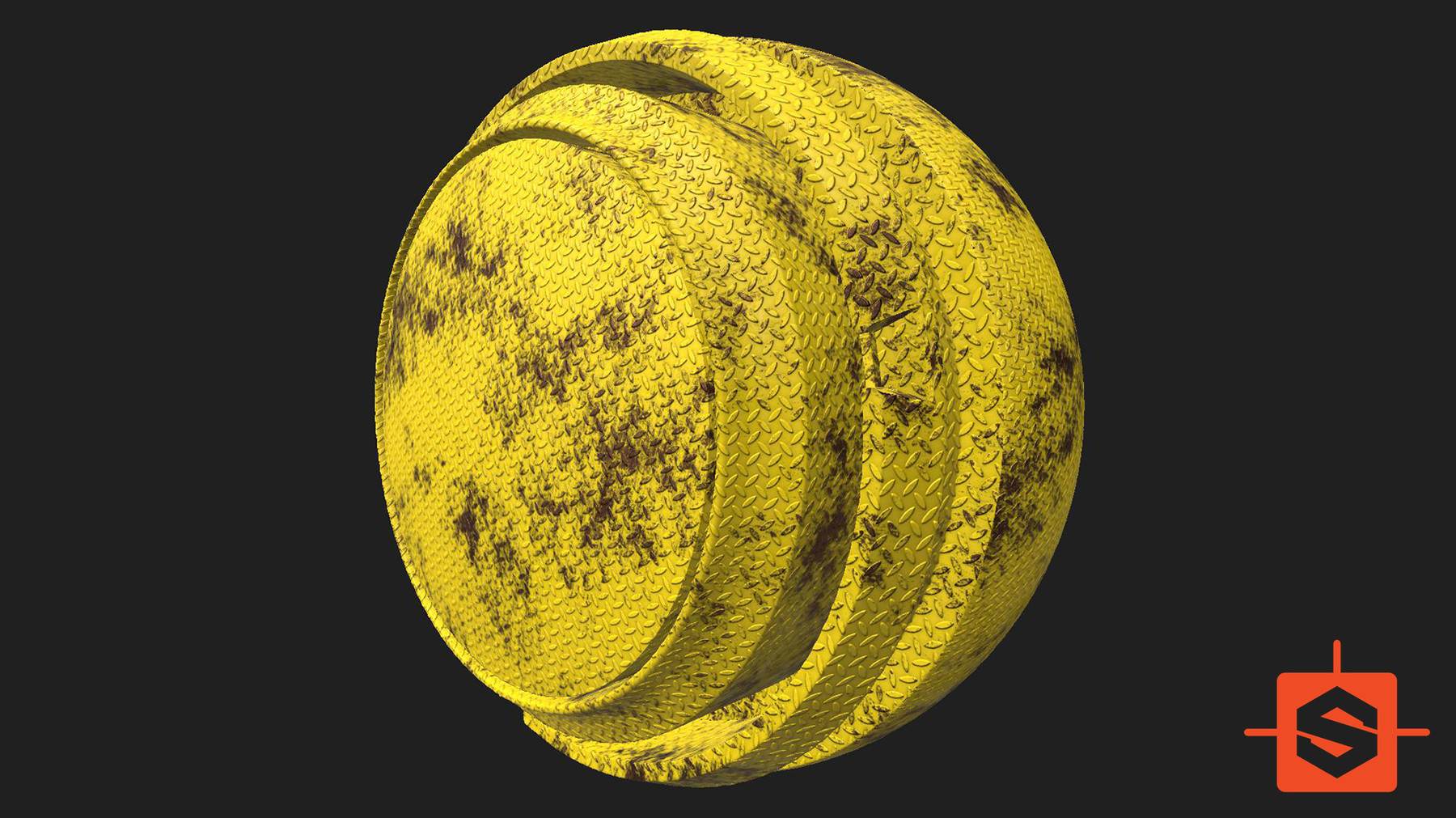 ArtStation - PBR Metal Floor Paint Rusted Texture | Game Assets