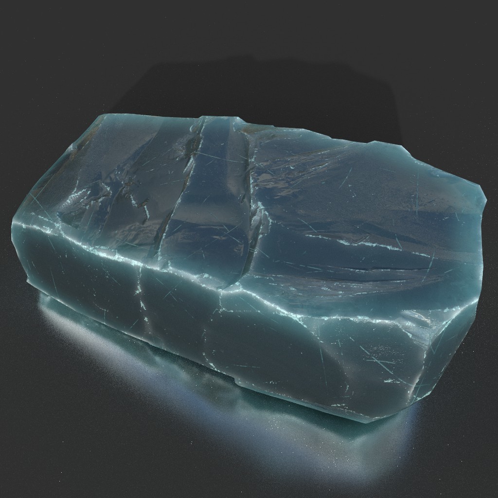 ArtStation - Low poly Ice Block Pack 3D Model Collection | Game Assets