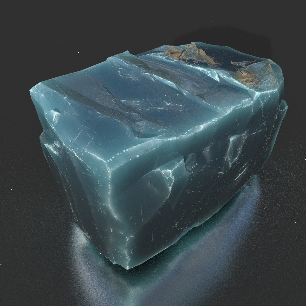ArtStation - Low poly Ice Block Pack 3D Model Collection | Game Assets