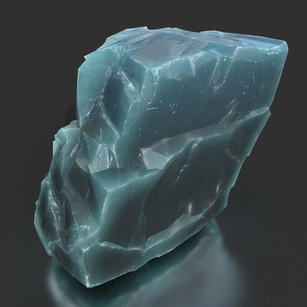 ArtStation - Low poly Ice Block Pack 3D Model Collection | Game Assets