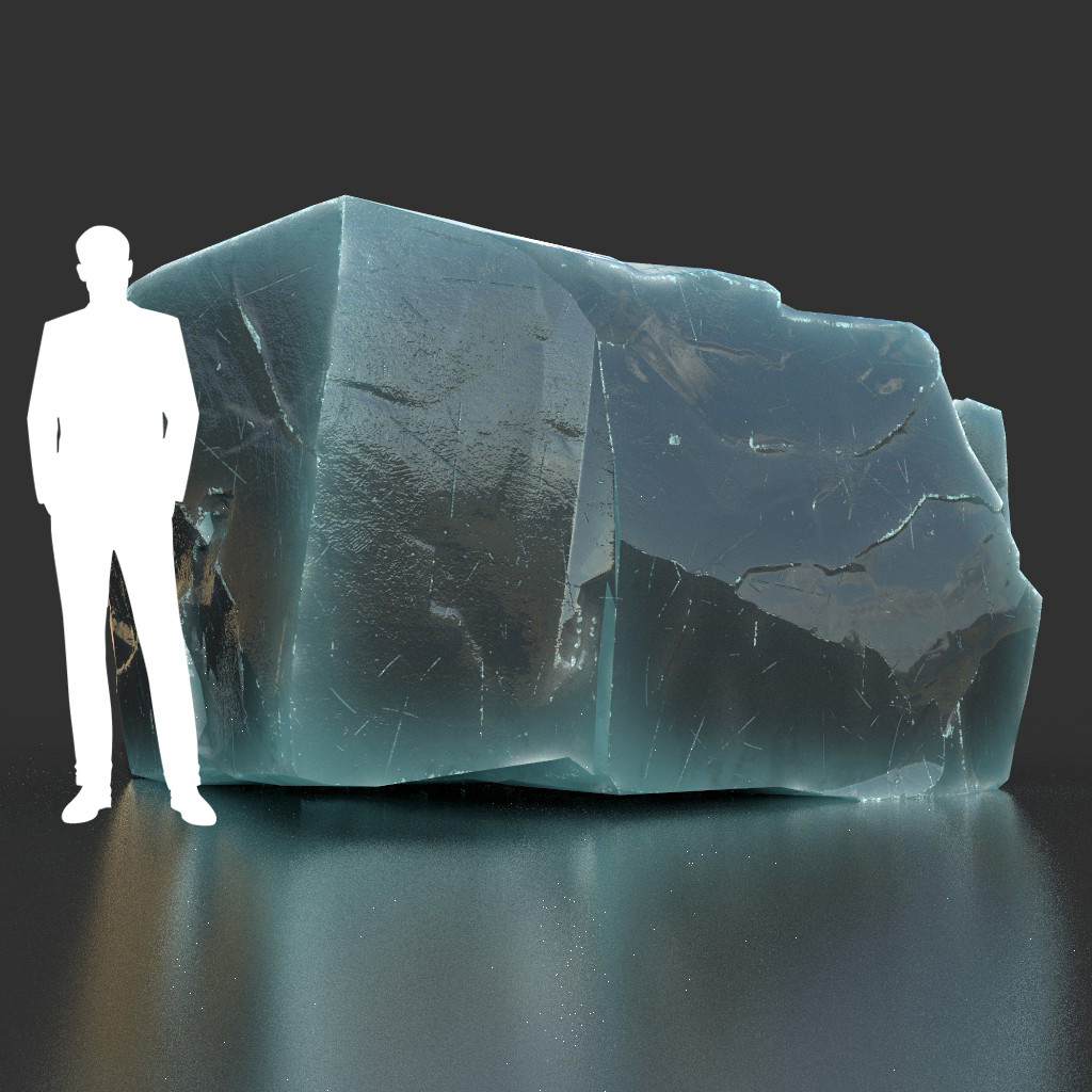 ArtStation - Low poly Ice Block Pack 3D Model Collection | Game Assets