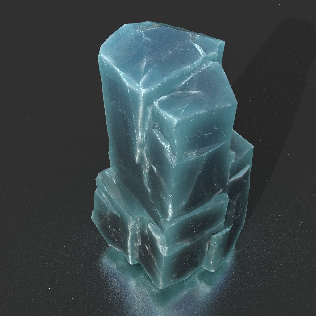 ArtStation - Low poly Ice Block Pack 3D Model Collection | Game Assets