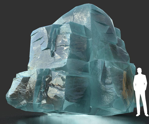 ArtStation - Low poly Ice Block Pack 3D Model Collection | Game Assets